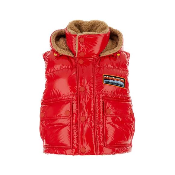 DSQUARED | Jackets & Coats | Dsquared Women Red Vynil Puffer Down ...